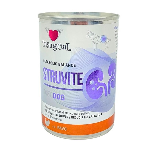 DISUGUAL DOG STRUVITE DIET - PAVO LATA POR 400 GR | Iconopet